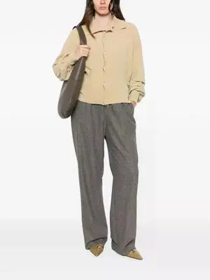 ROSSI Ellor Pinstripe-pattern Logo-waistband Track Pants