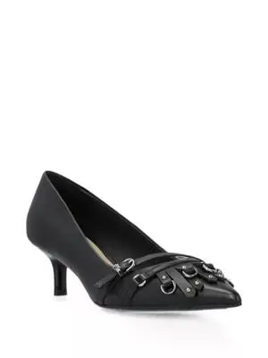 Pinko Eyelet-embellished Pointed-toe Pumps