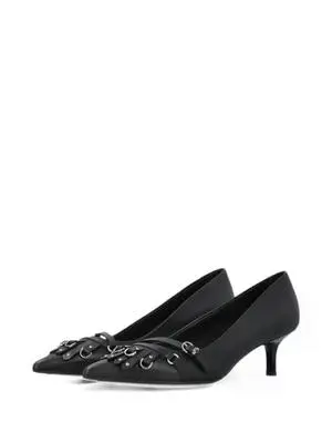 Pinko Eyelet-embellished Pointed-toe Pumps