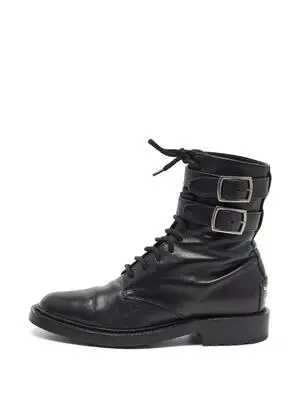 Saint Laurent Buckled Combat Boots