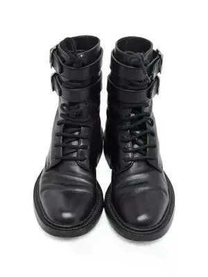 Saint Laurent Buckled Combat Boots