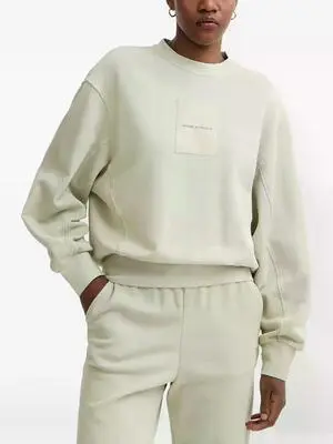 Armani Exchange Crew Neck Sweatshirt With Logo Patch