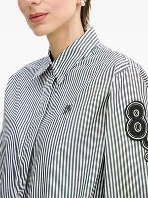 Dkny Vertical Stripe Logo Print Shirt