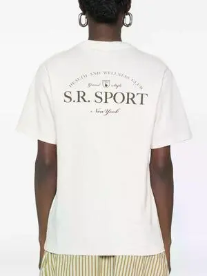 SPORTY & RICH Cotton Logo T-shirt