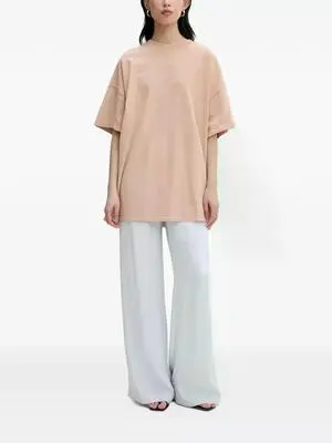 GESTUZ Jiogz Logo-embroidered Oversized T-shirt