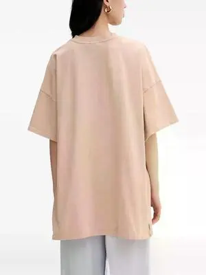 GESTUZ Jiogz Logo-embroidered Oversized T-shirt