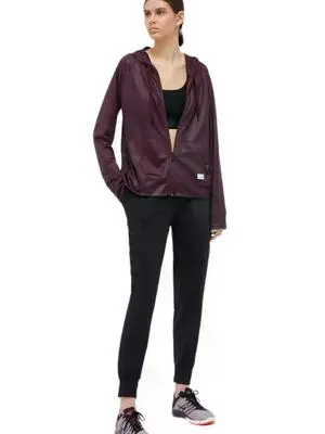 Dkny Textured Hooded Zip-up Jacket