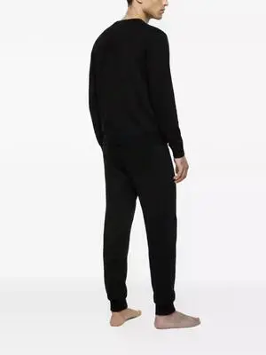 Karl Lagerfeld Monogram Cashmere-blend Loungewear Pants