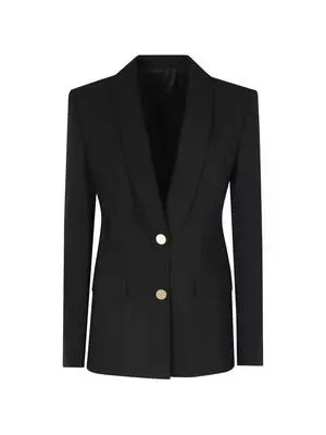 ALBERTA FERRETTI Gold-tone Buttoned Blazer