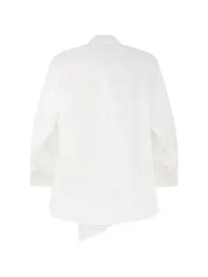 LAMRONS Pussy-bow Puff-sleeve Shirt