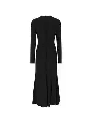 Alberta Ferretti Ruched Waist Maxi Dress