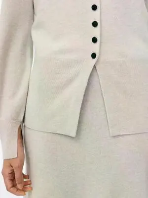 LISA YANG Ribbed-knit Button-up Cardigan