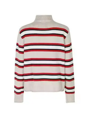SEMICOUTURE Striped High-neck Sweater