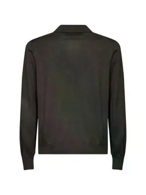 D4.0 Virgin Wool Open Collar Sweater