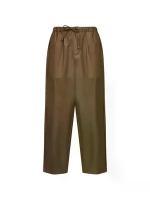 ROSE BURRITO Drawstring-fastening Elasticated-waistband Trousers - Brown