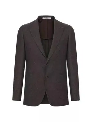 Tagliatore Notched-lapel Single-breasted Blazer - Brown