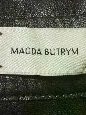 Magda Butrym Long Sleeve Leather Shirt