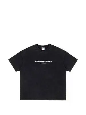 VANDYTHEPINK Time To Work" Graphic Print T-shirt