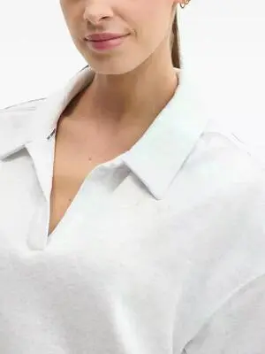 Dkny Logo-embroidered Dropped-shoulder Sweater