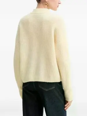 GESTUZ Button-up Ribbed Cardigan