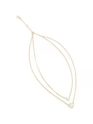 Dkny Layered Crystal-embellished Necklace - Gold
