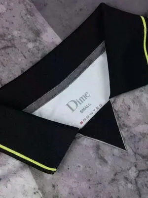 DIME Marble-print Logo-patch Sweater