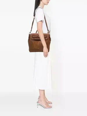 LOUIS VUITTON 2021-2026 Touch Calfskin Steamer 30 Satchel - Brown