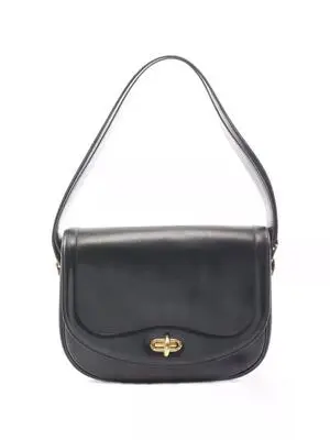 Hermès 1973 Box Calf Moto Handbag - Black