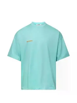 BLACKJACK Logo-embroidered Oversized T-shirt - Blue