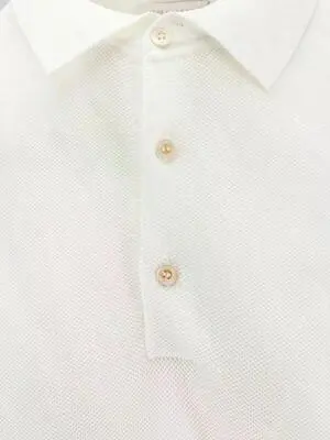 BRAMANI CASHMERE Short-sleeve Knit Polo Shirt
