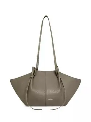 Yuzefi Mochi Pebble-grain Shoulder Bag - Grey