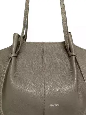 Yuzefi Mochi Pebble-grain Shoulder Bag - Grey