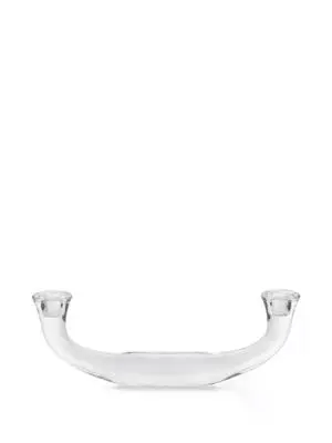 COLLEVILCA Gondola Crystal Candle Holder - White