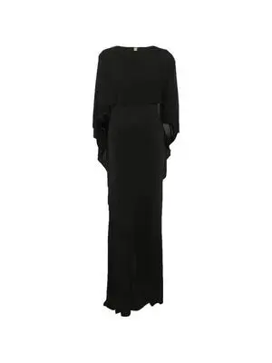 Roberto Cavalli Maxi Caped Jersey Dress