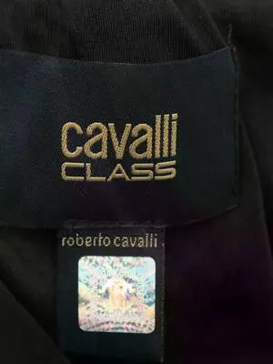 Roberto Cavalli Maxi Caped Jersey Dress