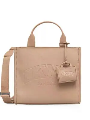 Dkny Logo-embossed Tote Bag - Neutrals