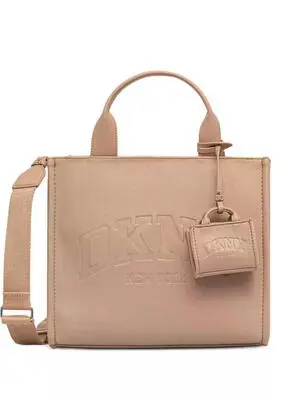 Dkny Logo-embossed Tote Bag - Neutrals