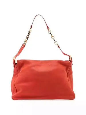 Fendi 2000-2010 Shimmer Leather Mamma Forever Shoulder Bag