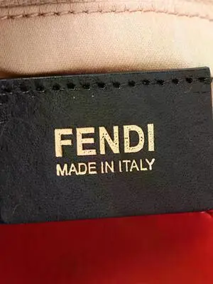 Fendi 2000-2010 Shimmer Leather Mamma Forever Shoulder Bag