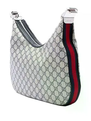Gucci 2016-2026 Large Gg Supreme Web Attache Crossbody Bag