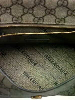 Gucci X Balenciaga The Hacker Project Gg Supreme Hourglass Satchel