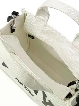 Dkny Logo-print Canvas Tote Bag - White
