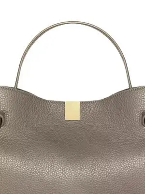 Yuzefi Gyoza Pebbled Leather Shoulder Bag - Neutrals