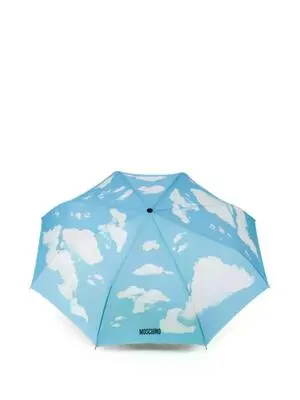 Moschino Cloud-print Telescopic Umbrella
