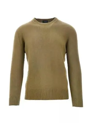 DRUMOHR Chenille Crew-neck Knitted Sweater - Green