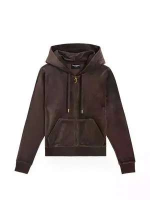 Juicy Couture Robertson Textured Hoodie - Brown
