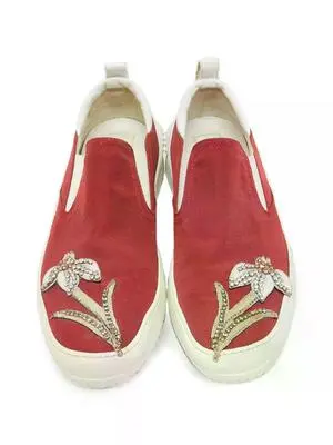 N°21 Embellished Floral-patch Sneakers