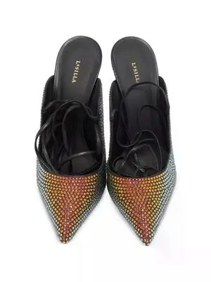 LE SILLA Crystal-embellished Pumps - Orange