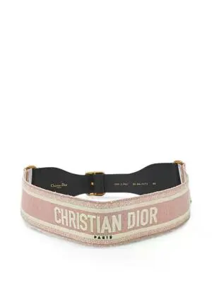 Dior 2020 Logo-embroidered Buckle Belt