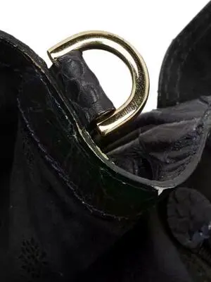 Mulberry Alexa Python-embossed Satchel Bag - Blue